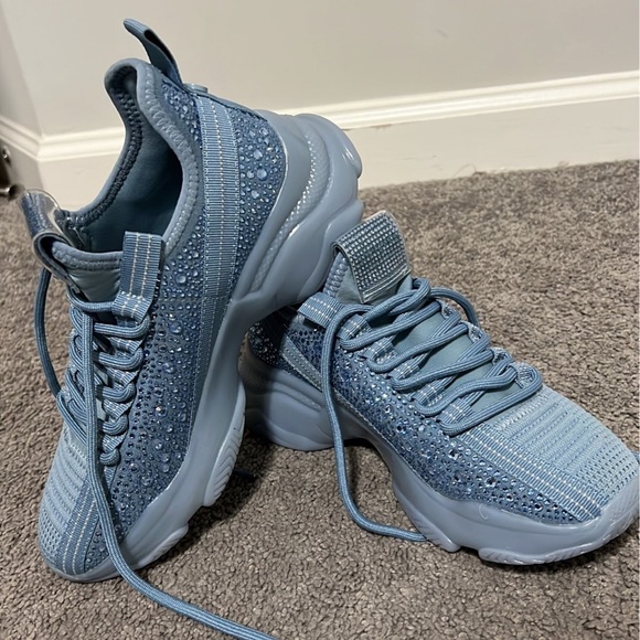 Steve Madden | Shoes | Steve Madden Maxima Baby Blue Multi Sneakers ...